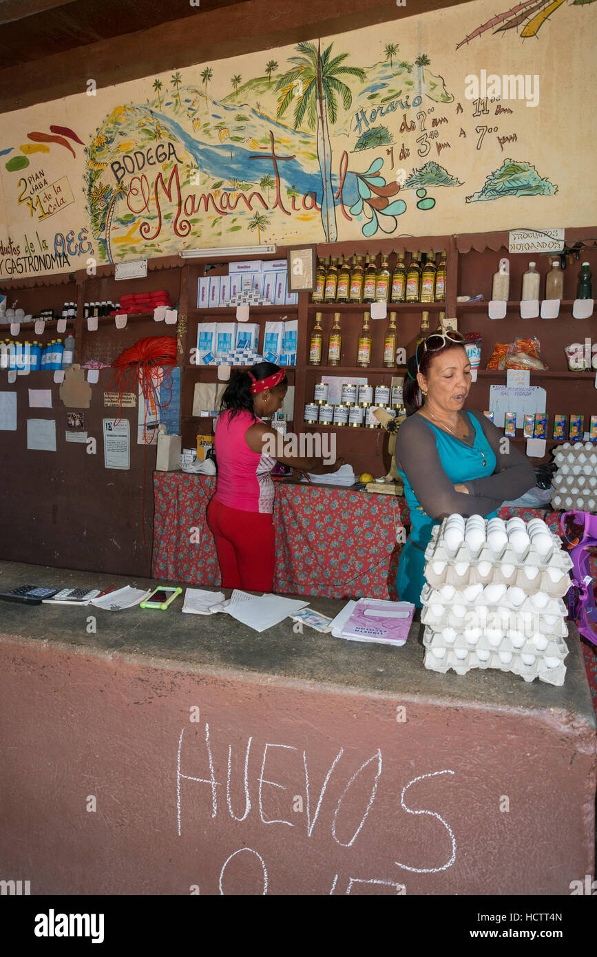 Cuban ration store Stock Photo - Alamy