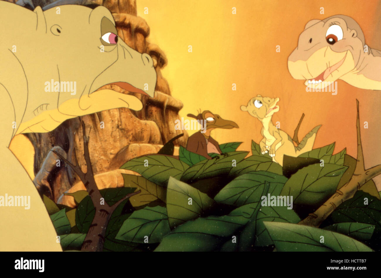 THE LAND BEFORE TIME, Spike, Petrie, Ducky, Littlefoot, 1988, (c ...