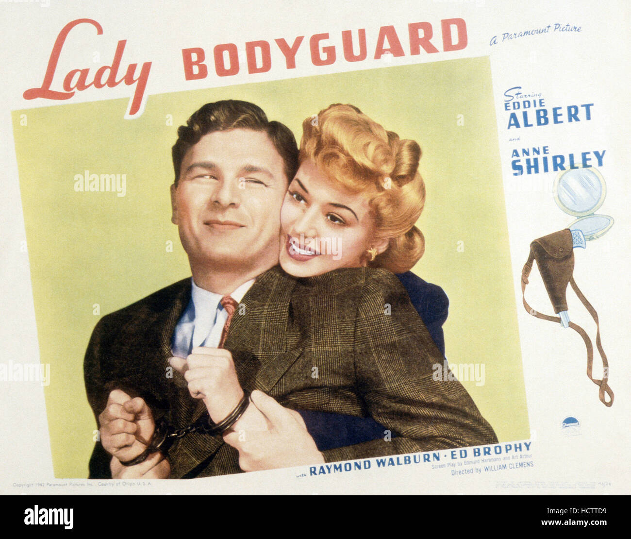 LADY BODYGUARD, from left: Eddie Albert, Anne Shirley, 1943 Stock Photo ...