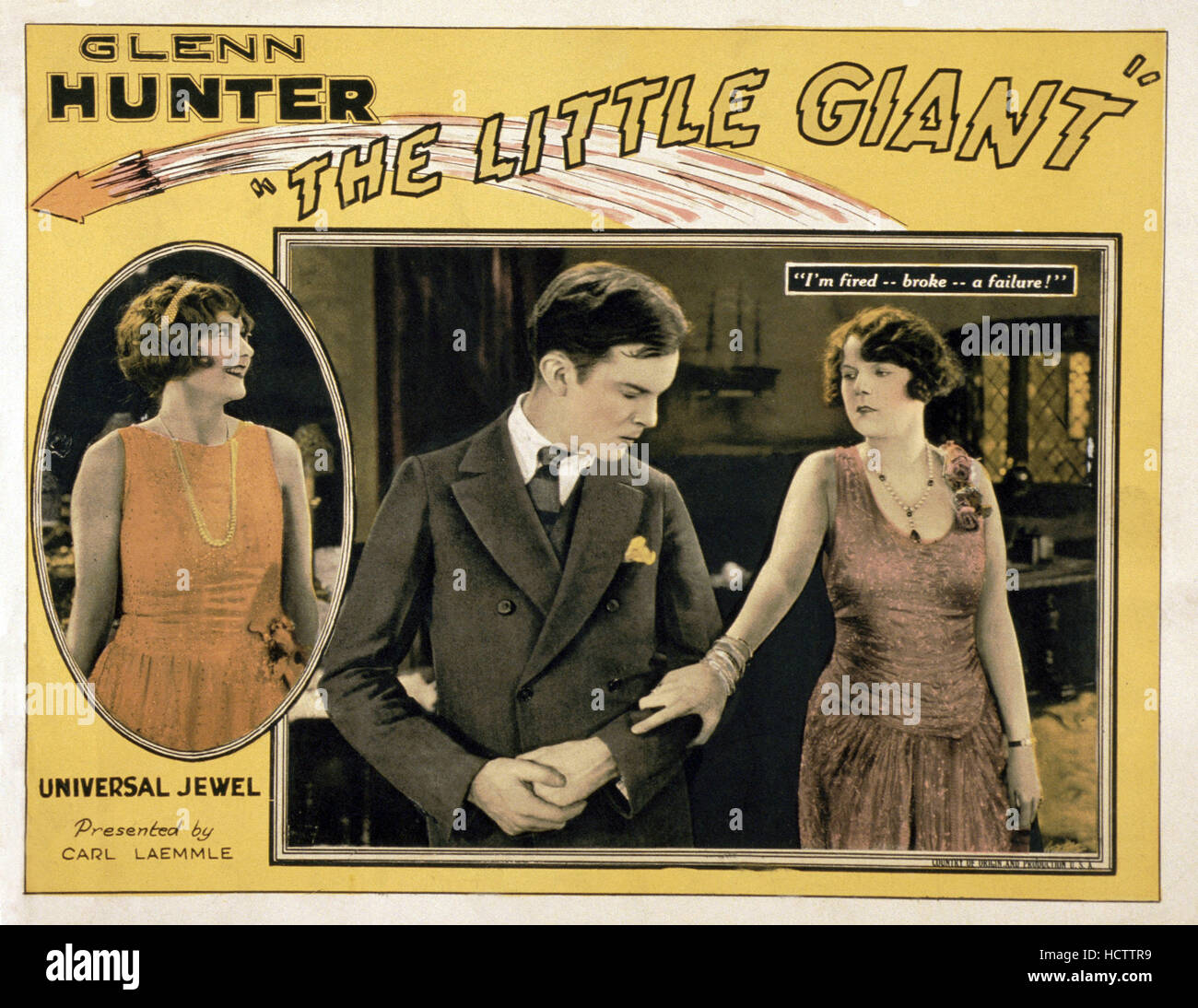 THE LITTLE GIANT, Glenn Hunter (center), Edna Murphy (right), 1926 ...
