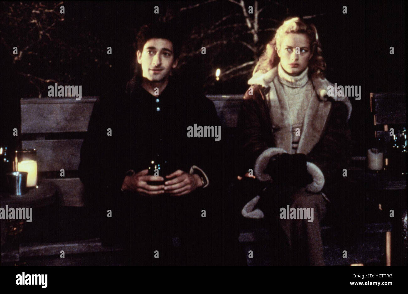 LIBERTY HEIGHTS, Adrien Brody, Carolyn Murphy, 1999, on the park bench ...