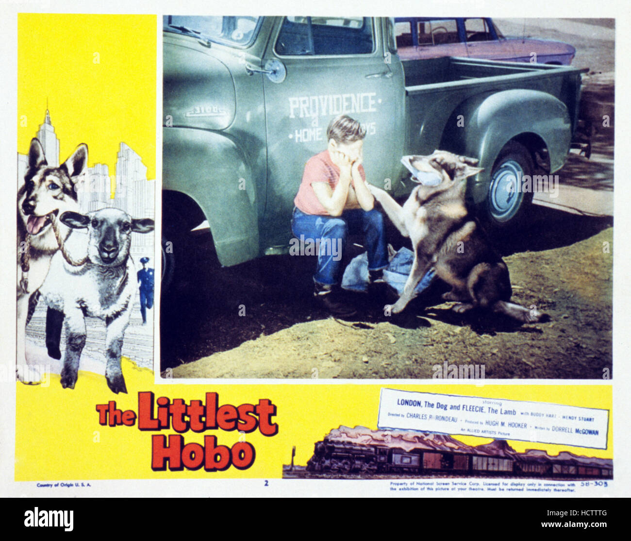 THE LITTLEST HOBO, lobbycard, inset right: London the Dog, 1958 Stock ...