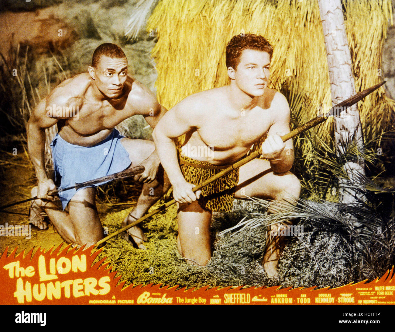 THE LION HUNTERS, from left, Woody Strode, Johnny Sheffield, (as Bomba ...