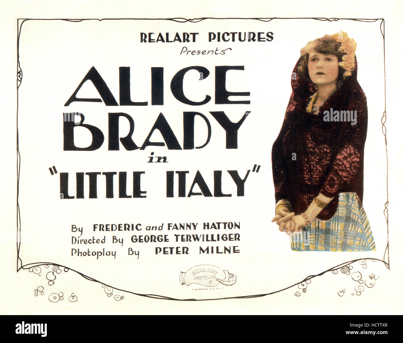 LITTLE ITALY, Alice Brady, 1921 Stock Photo - Alamy