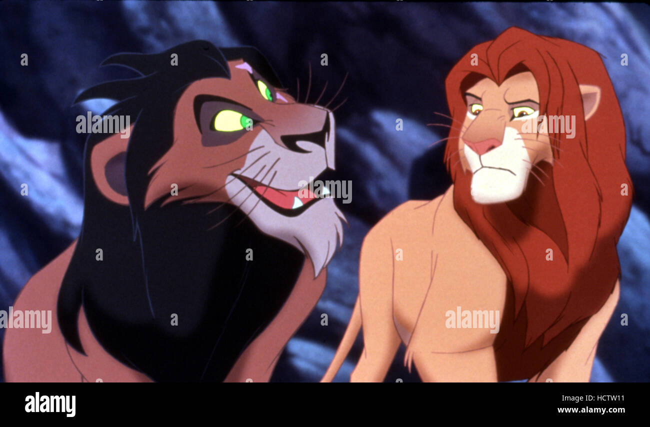 THE LION KING, Scar, Simba, 1994, (c)Buena Vista Pictures/courtesy ...