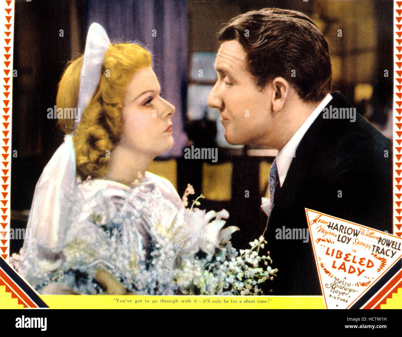 LIBELED LADY, Jean Harlow, Spencer Tracy, 1936 Stock Photo - Alamy