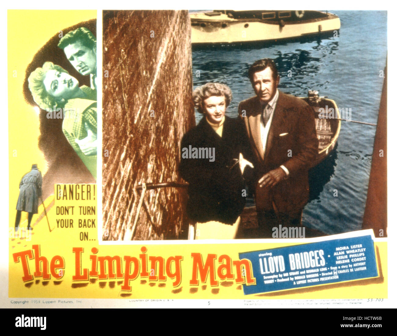 THE LIMPING MAN, Moira Lister, Lloyd Bridges, 1953 Stock Photo - Alamy