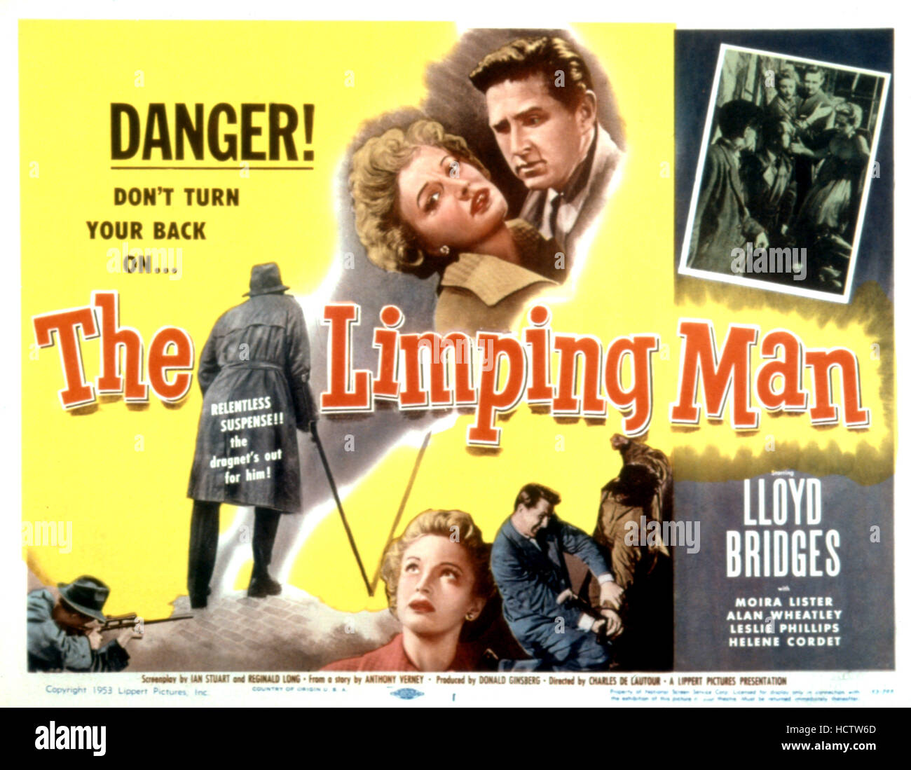 THE LIMPING MAN, Moira Lister, Lloyd Bridges, 1953 Stock Photo - Alamy