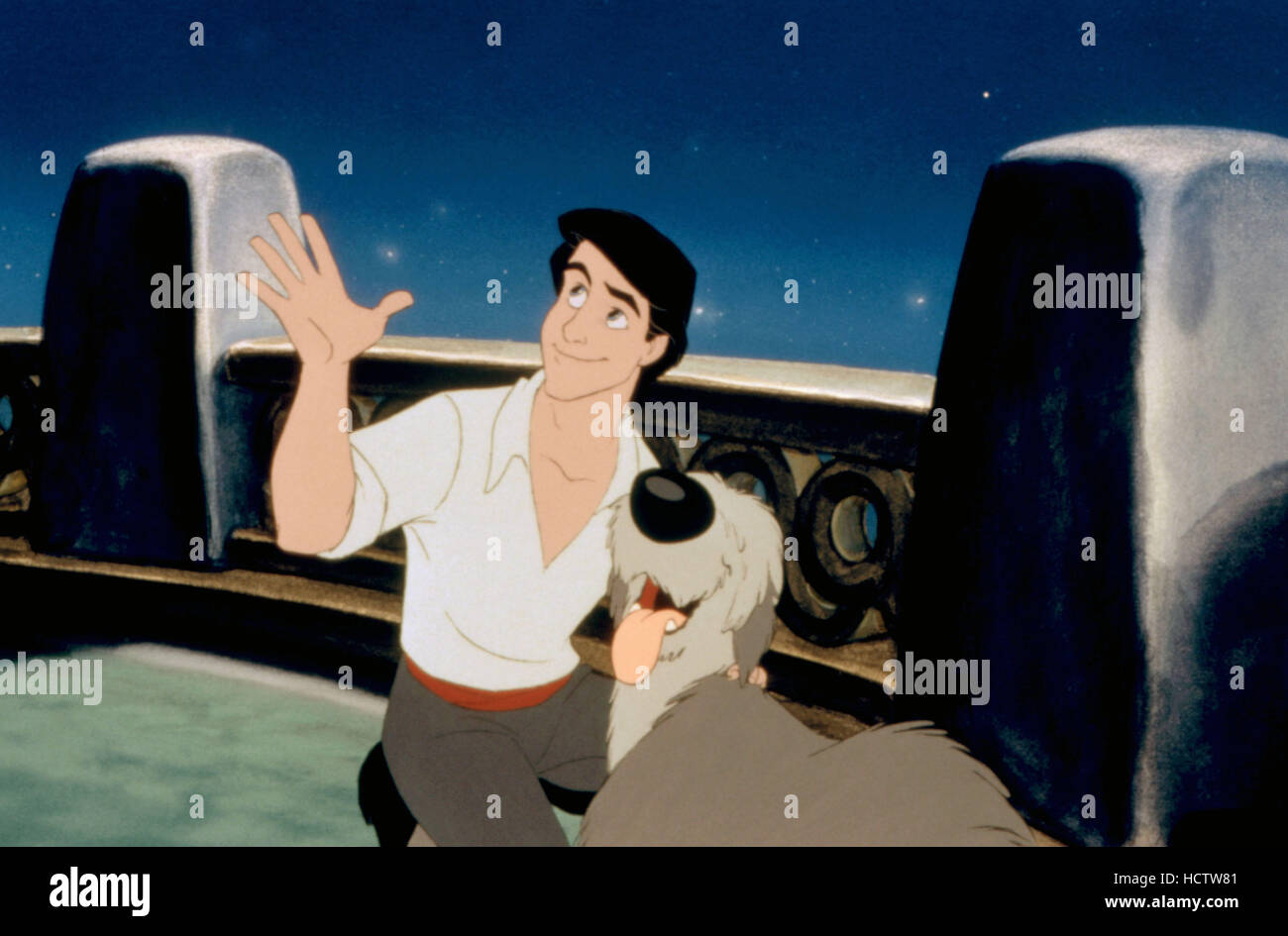 THE LITTLE MERMAID, Prince Eric, Max, 1989, (c)Walt Disney Pictures ...