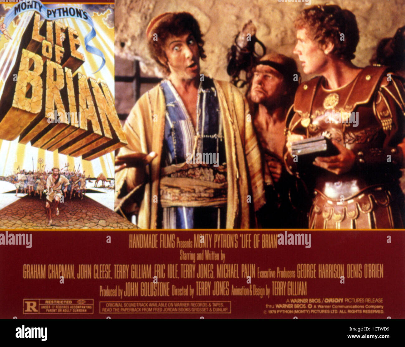 LIFE OF BRIAN, Eric Idle, Terry Gilliam, Michael Palin, 1979 Stock ...