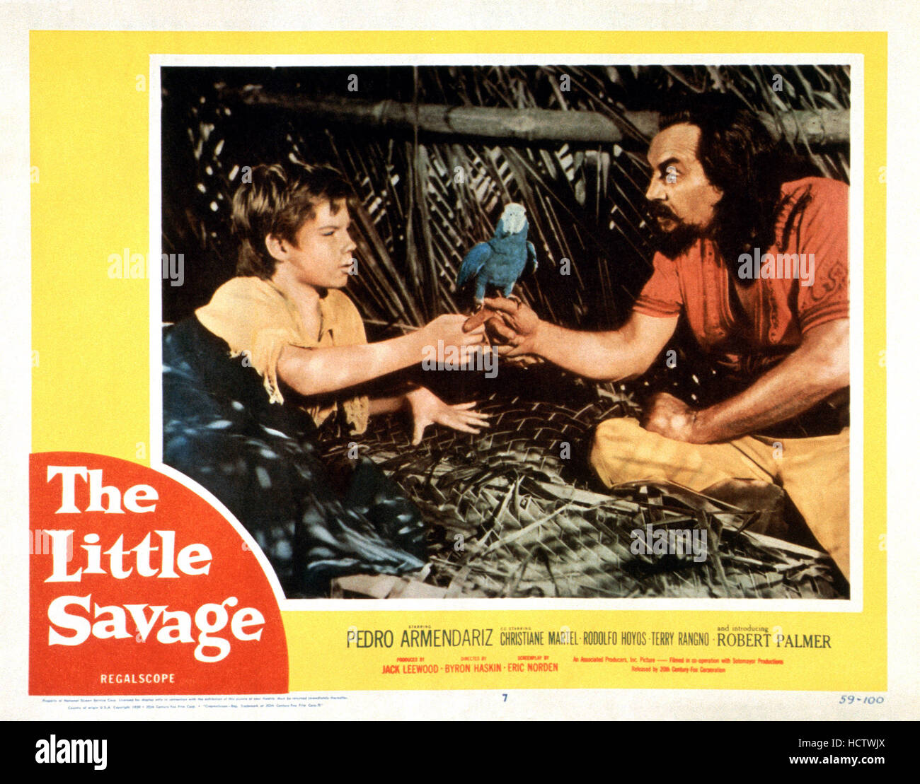 THE LITTLE SAVAGE, from left: Terry Rangno, Pedro Armendariz, 1959 ...