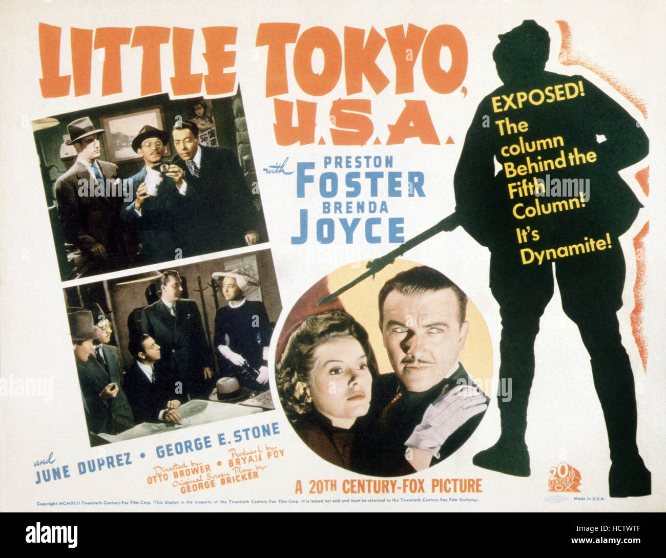 LITTLE TOKYO, U.S.A., top box: George E. Stone (center), Harold Huber ...