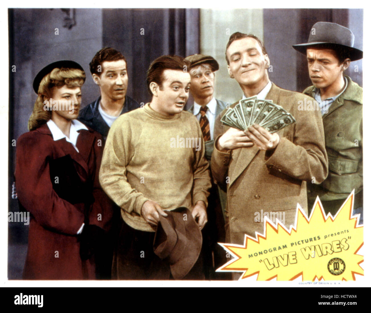 LIVE WIRES, Claudia Drake, Bobby Jordan, Leo Gorcey, William Benedict ...