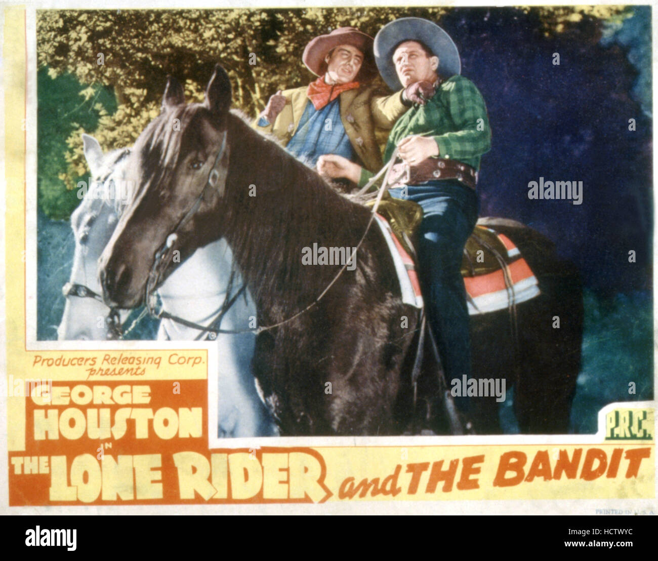 THE LONE RIDER AND THE BANDIT, George Houston, 1942 Stock Photo - Alamy