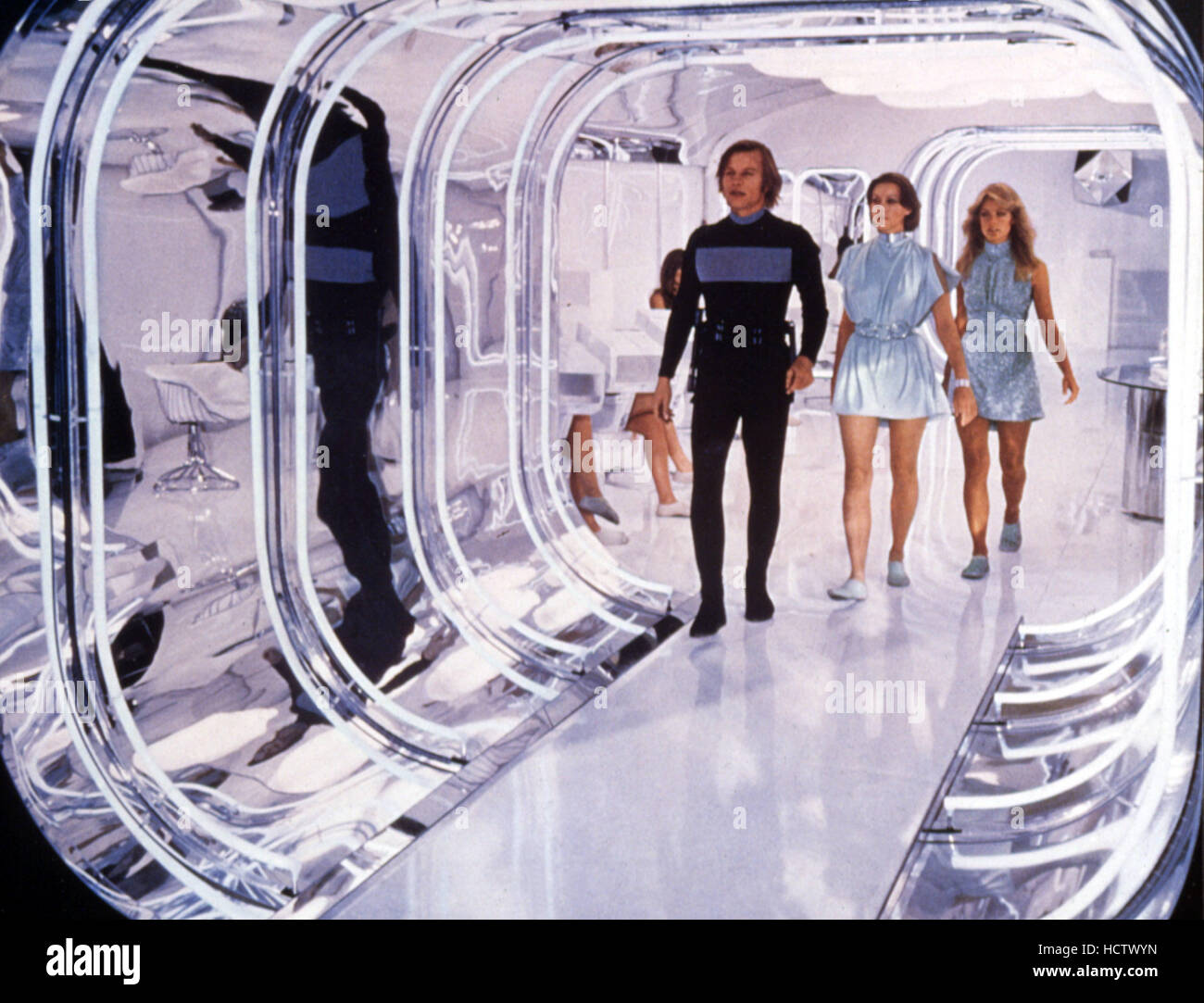 LOGAN'S RUN, Michael York, Jenny Agutter, Farrah Fawcett, 1976 Stock ...