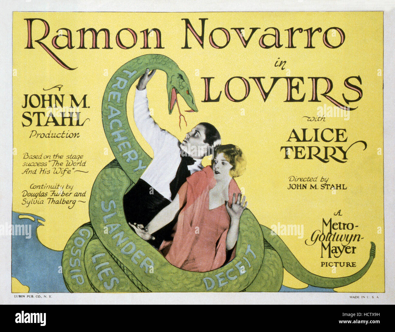 LOVERS, from left: Ramon Novarro, Alice Terry, 1927 Stock Photo - Alamy