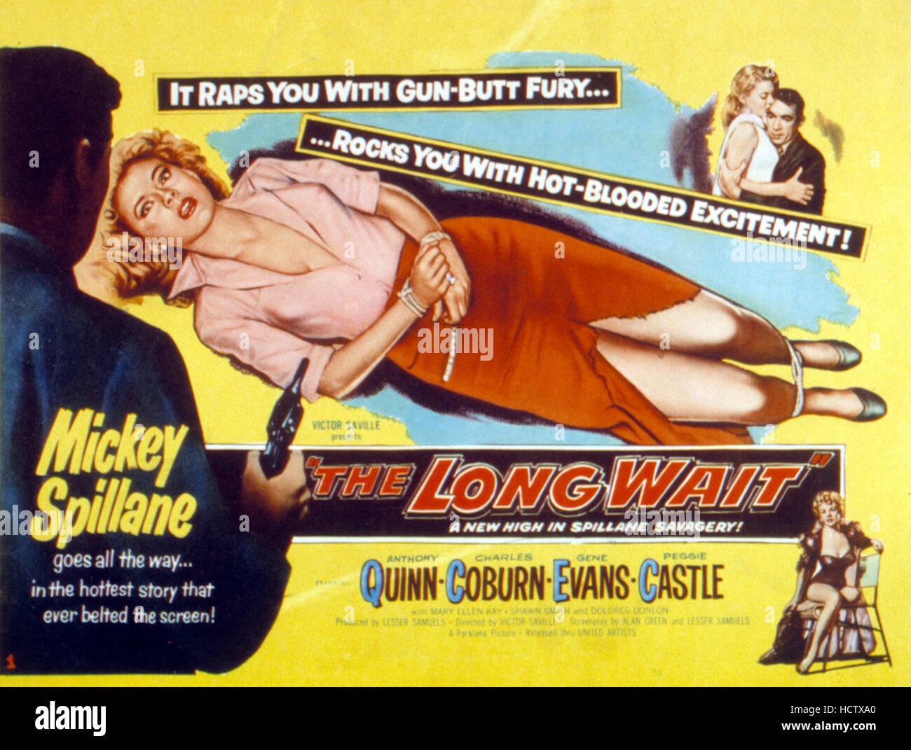 THE LONG WAIT, Anthony Quinn, Peggie Castle, 1954 Stock Photo - Alamy