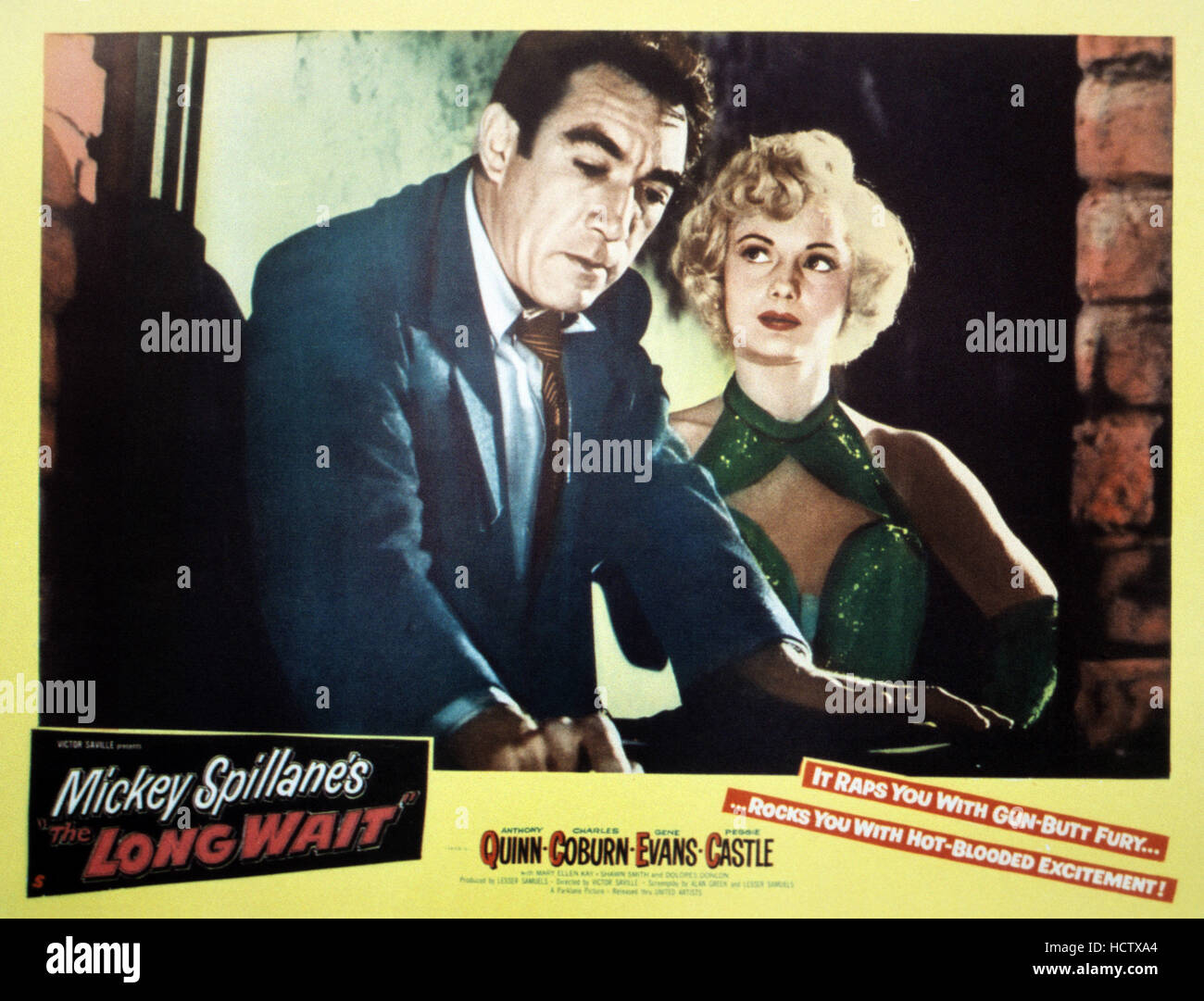 THE LONG WAIT, from left: Anthony Quinn, Mary Ellen Kay, 1954 Stock ...