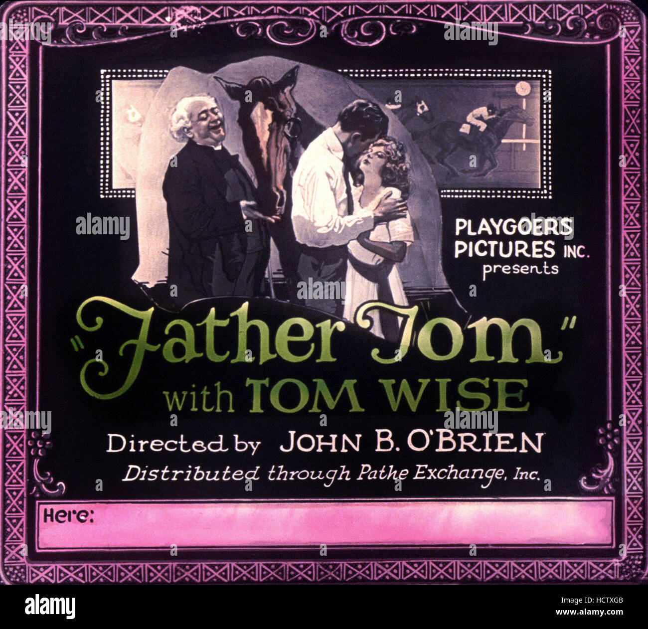 FATHER TOM, Thomas. A. Wise (left), 1921 Stock Photo - Alamy