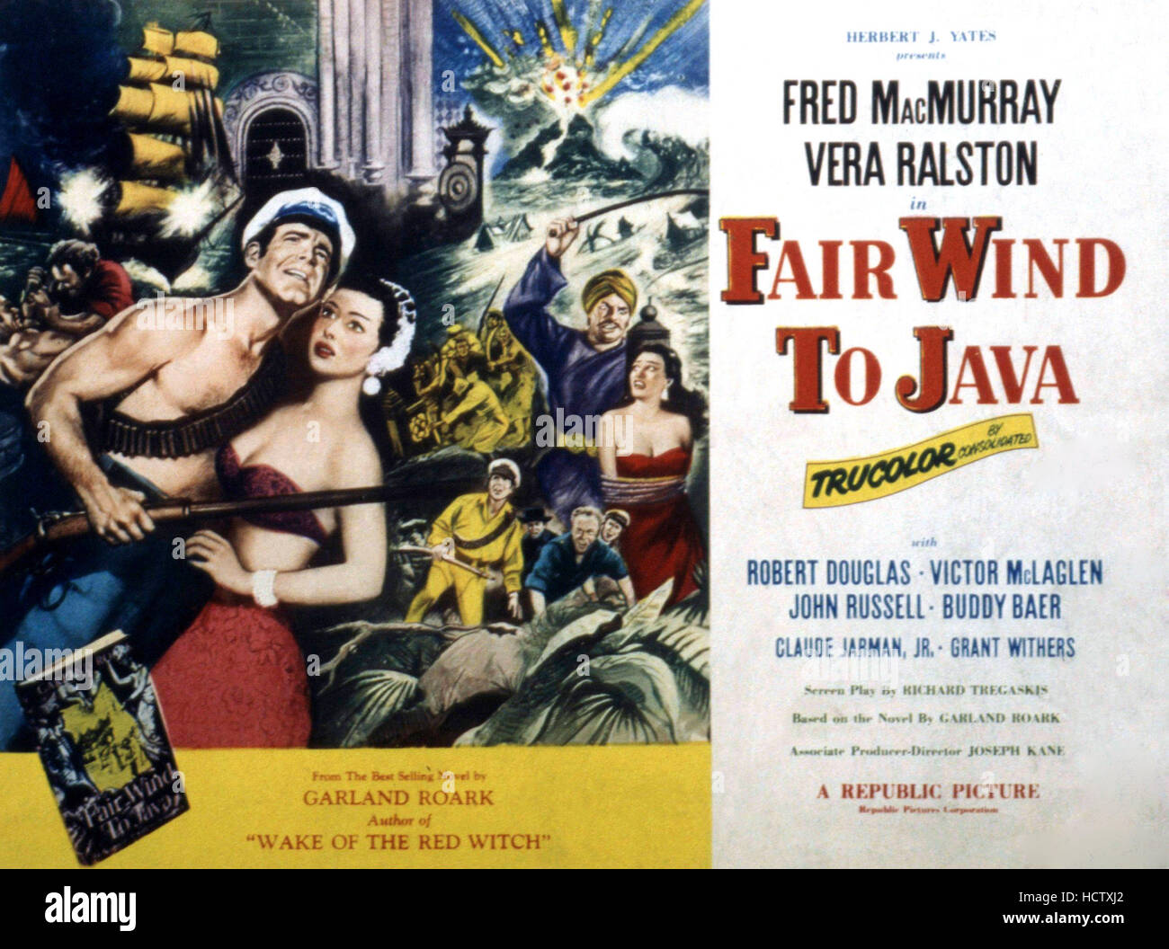 FAIR WIND TO JAVA, Fred MacMurray, Vera Ralston, 1953 Stock Photo - Alamy
