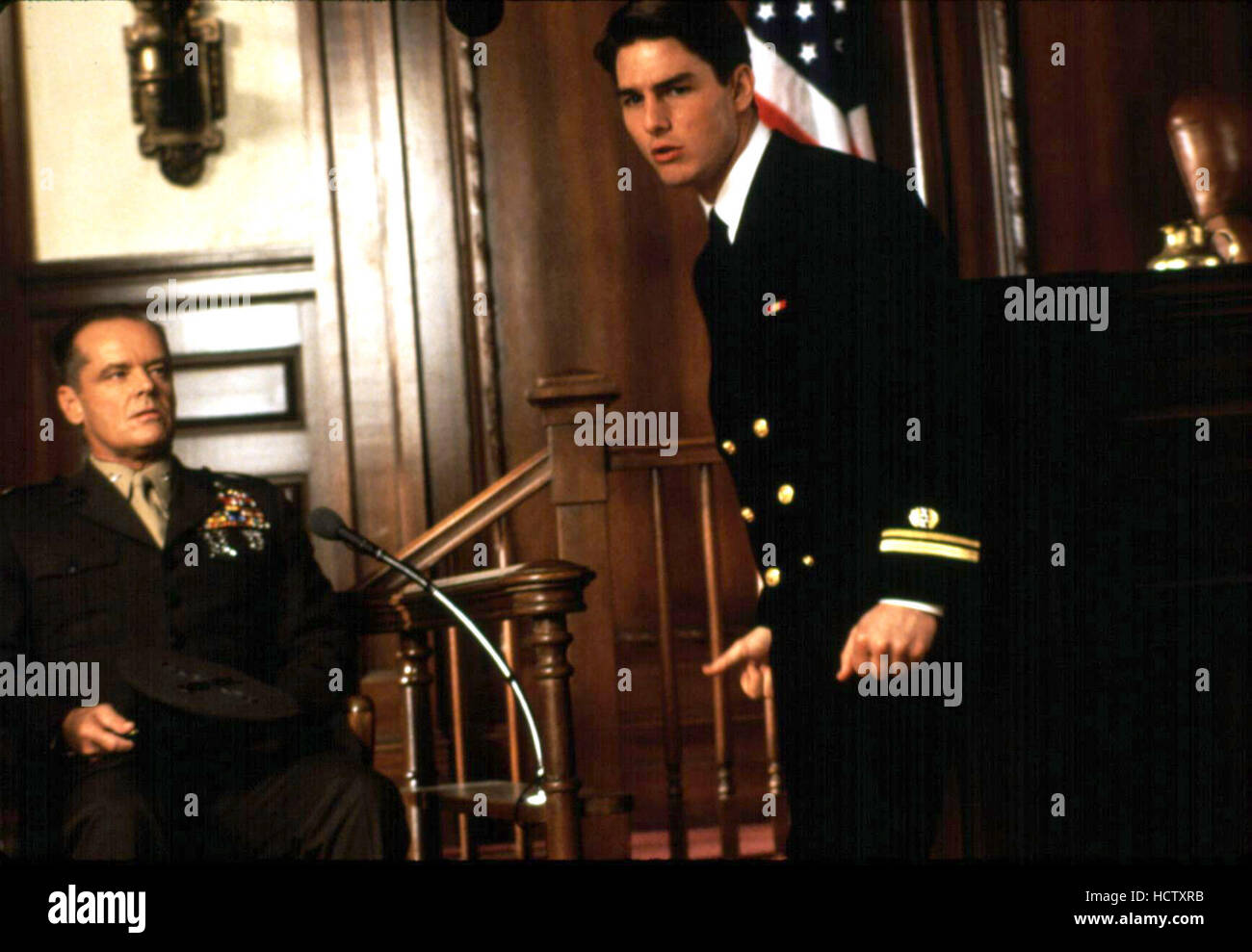 A Few Good Men Jack Nicholson Tom Cruise 1992 C Columbia Courtesy Everett Collection Stock