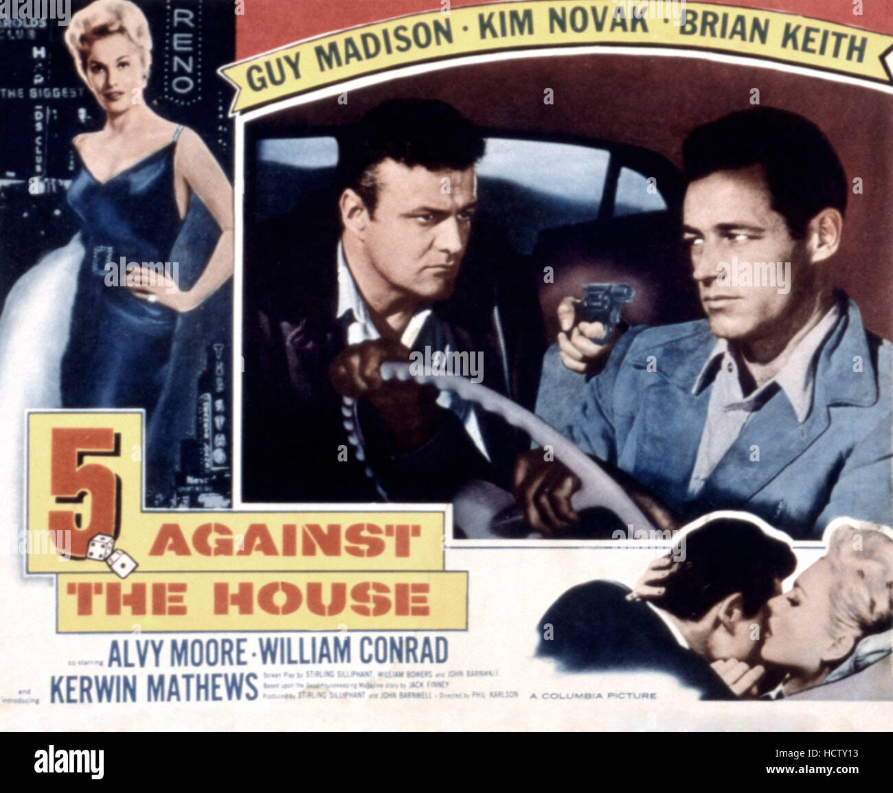 5 AGAINST THE HOUSE, (aka FIVE AGAINST THE HOUSE), Kim Novak, Brian ...