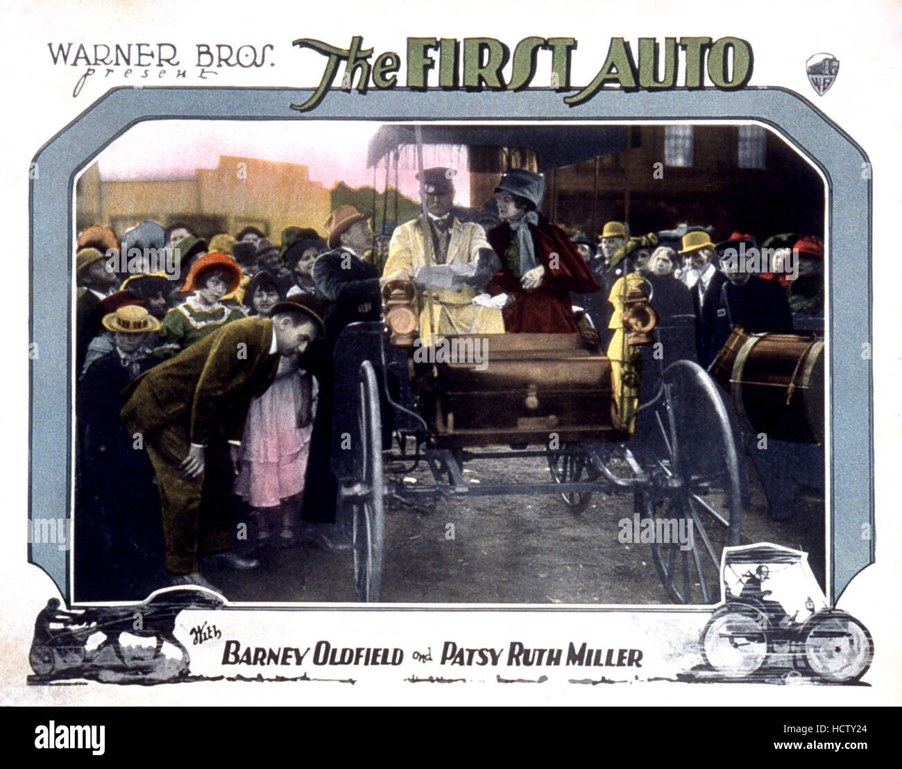 FIRST AUTO, THE, Barney Oldfield, Patsy Ruth Miller, 1927 Stock Photo ...