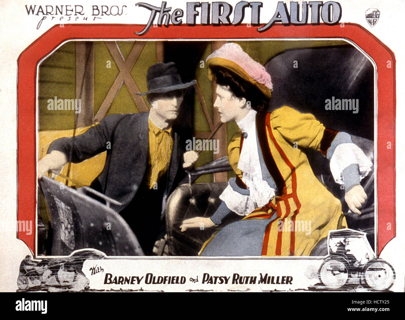 THE FIRST AUTO, from left: Barney Oldfield, Patsy Ruth Miller, 1927 ...