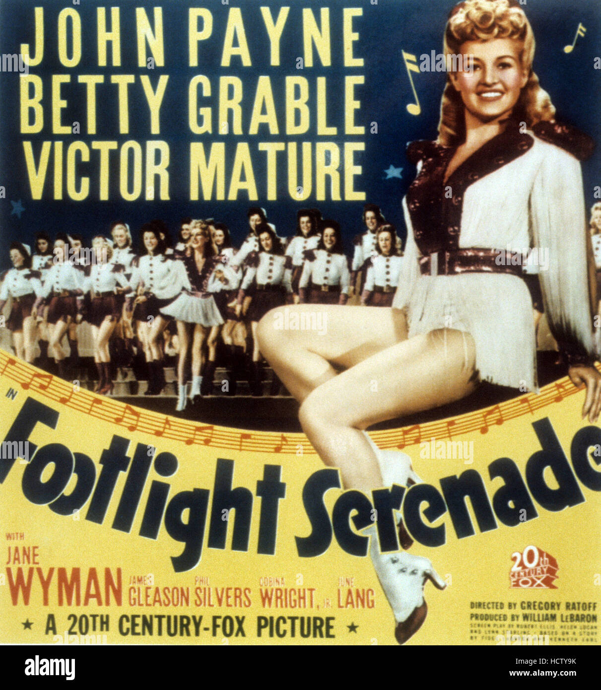 FOOTLIGHT SERENADE, Betty Grable, 1942, TM & Copyright © 20th Century ...