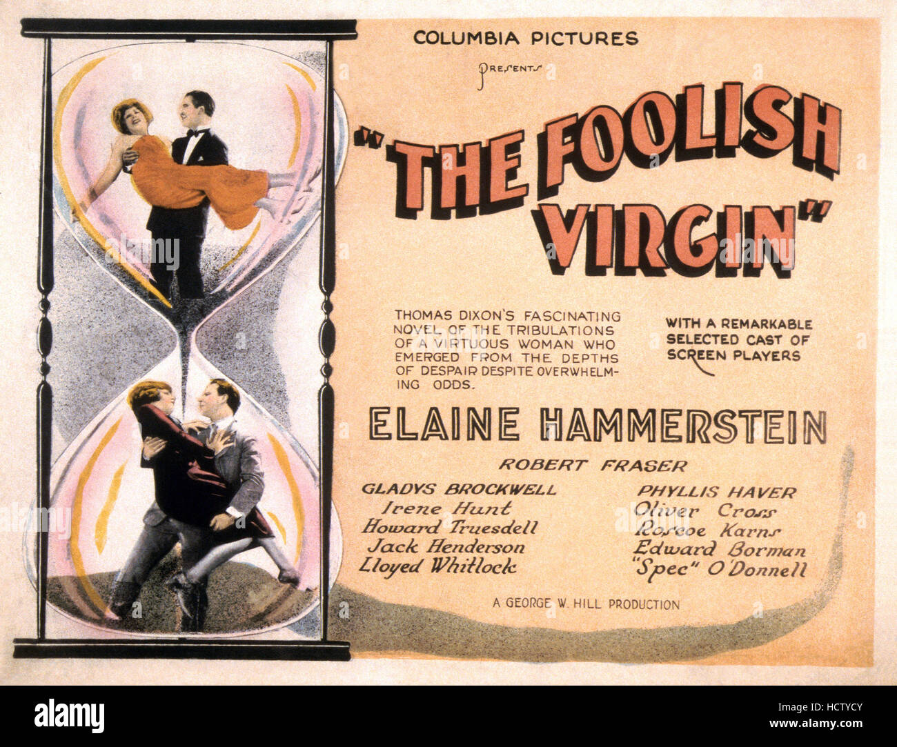 THE FOOLISH VIRGIN, insert: Elaine Hammerstein, Robert Frazer, 1924 ...