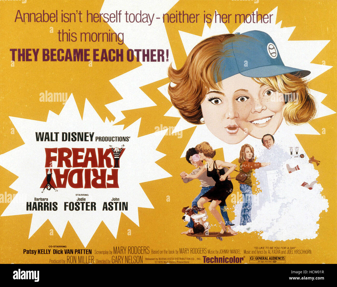 FREAKY FRIDAY, Barbara Harris, Jodie Foster, 1976 Stock Photo - Alamy