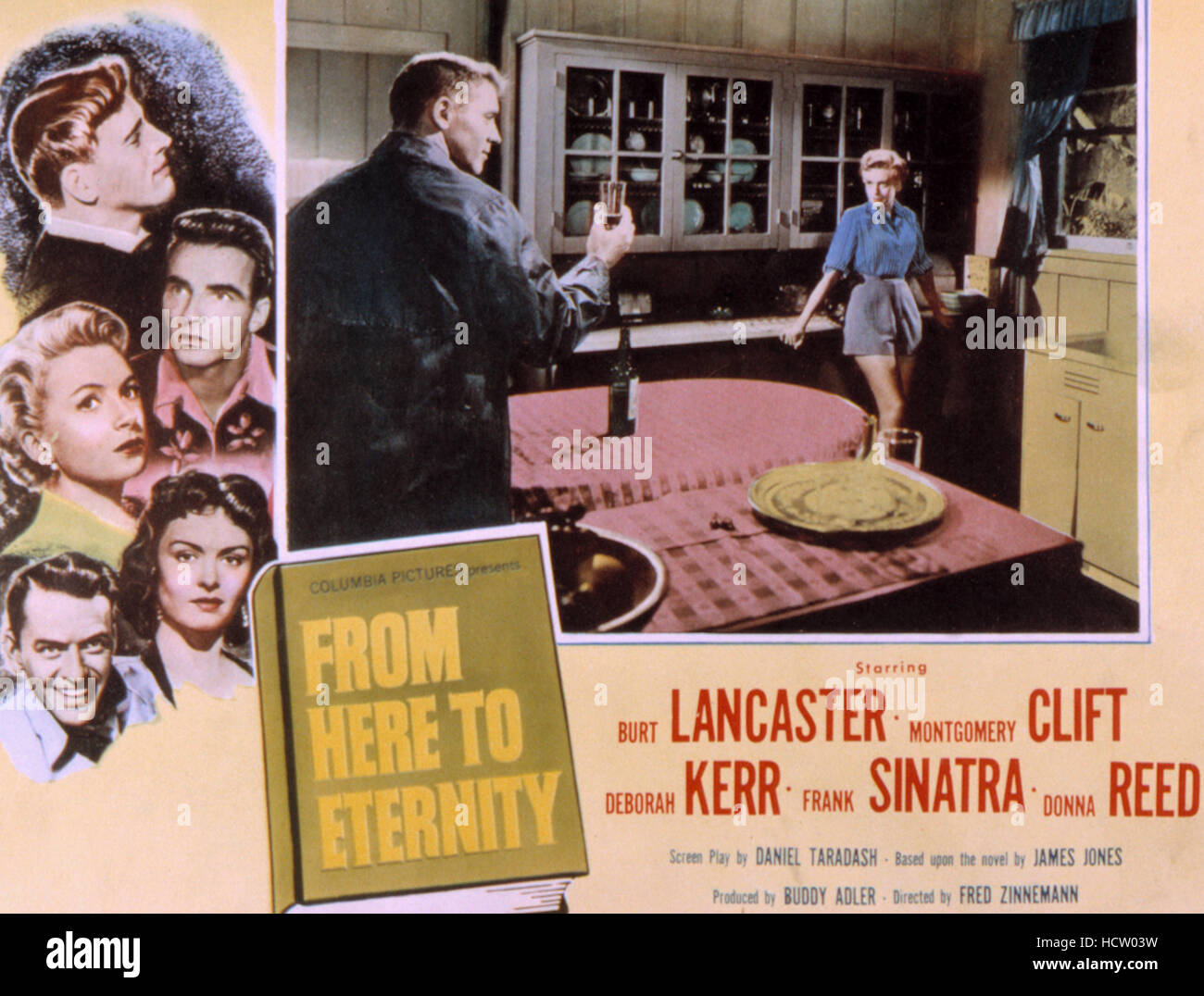 FROM HERE TO ETERNITY, Burt Lancaster, Deborah Kerr, 1953 Stock Photo ...