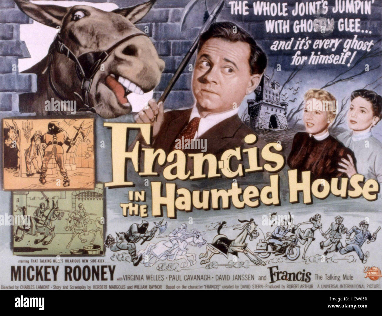 FRANCIS IN THE HAUNTED HOUSE, Mickey Rooney, Virginia Welles, Mary ...