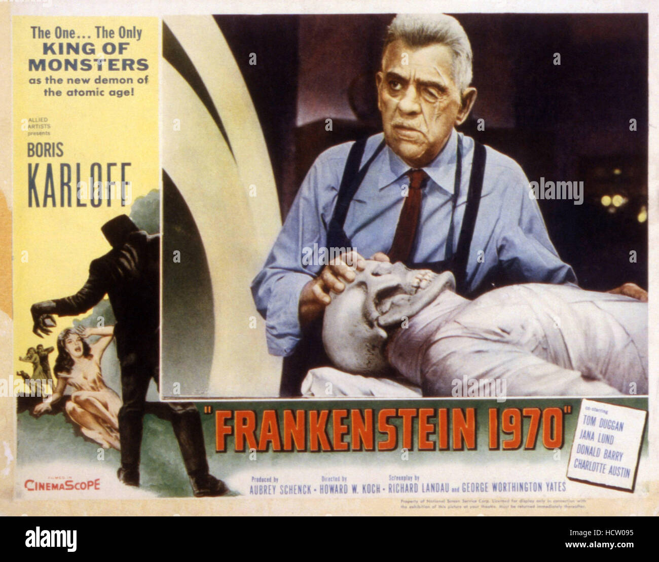 FRANKENSTEIN 1970, Boris Karloff, 1958 Stock Photo - Alamy