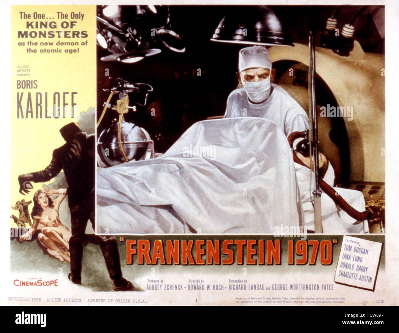FRANKENSTEIN 1970, Boris Karloff, 1958 Stock Photo - Alamy