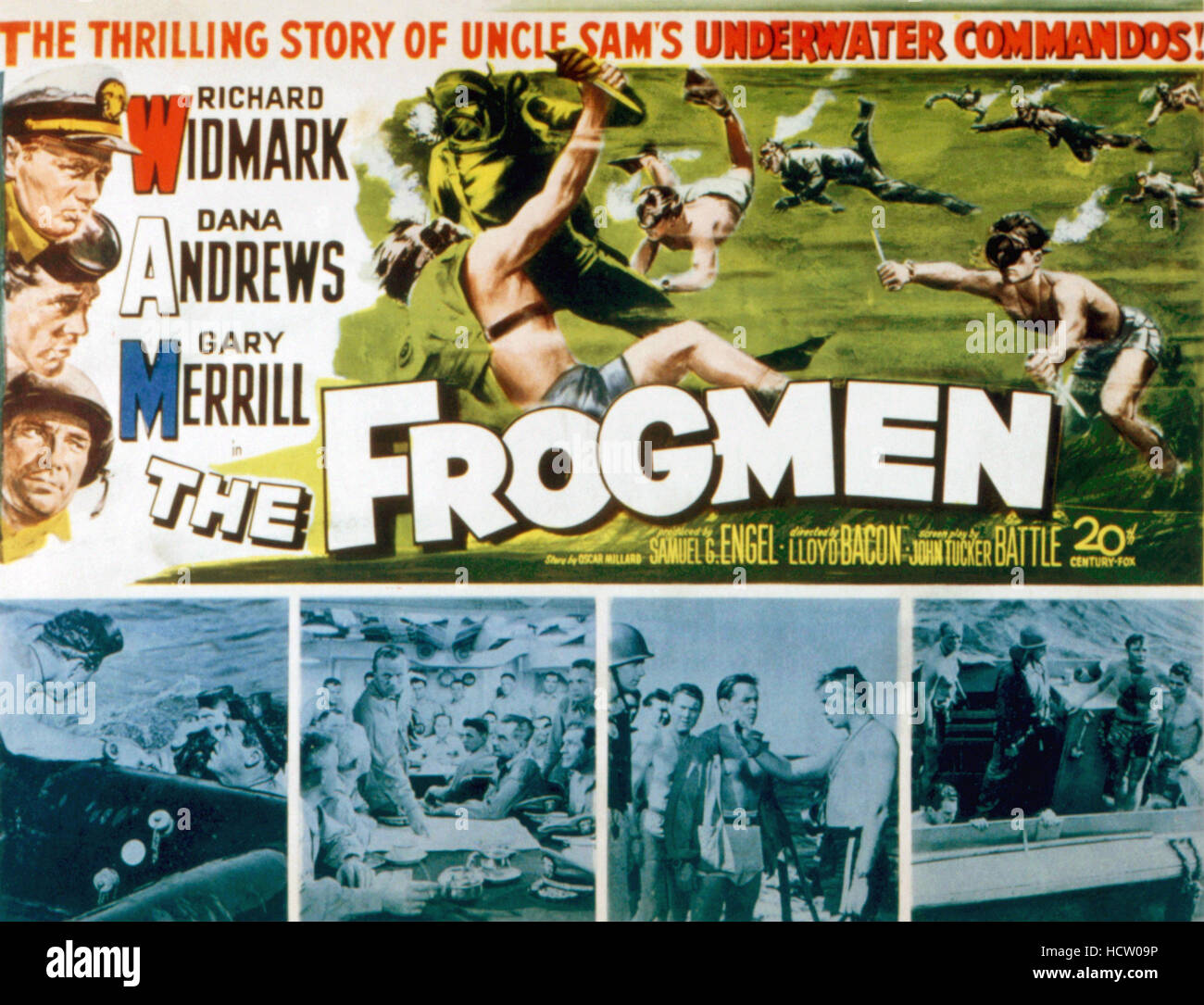 THE FROGMEN, Richard Widmark, Dana Andrews, Gary Merrill, 1951, TM and ...