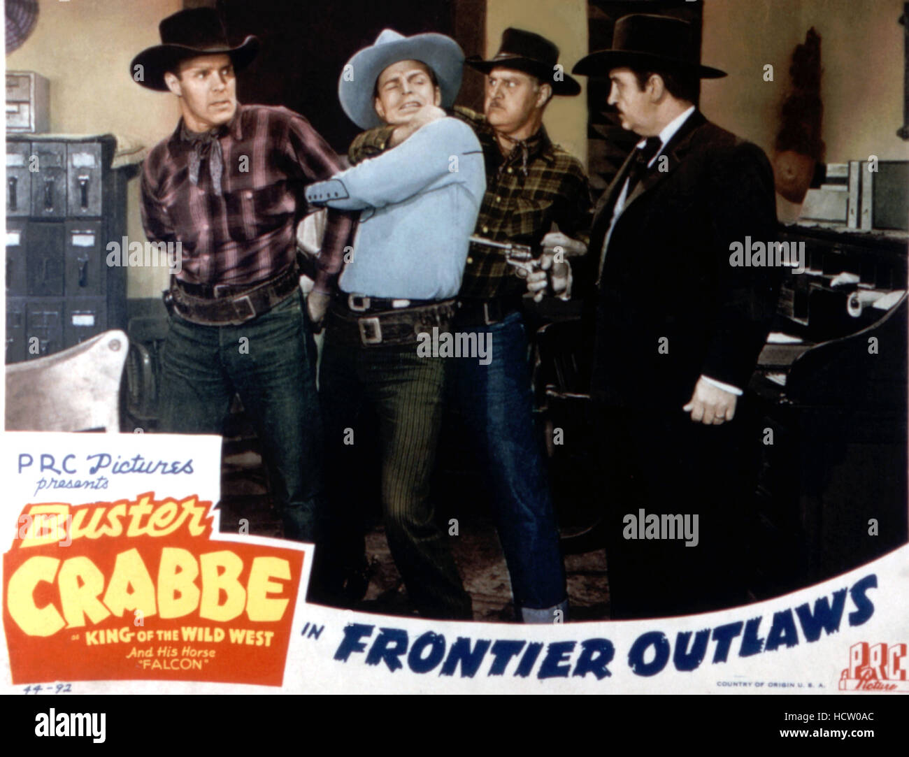 FRONTIER OUTLAWS, Kermit Maynard, Buster Crabbe, Jack Ingram, Charles ...
