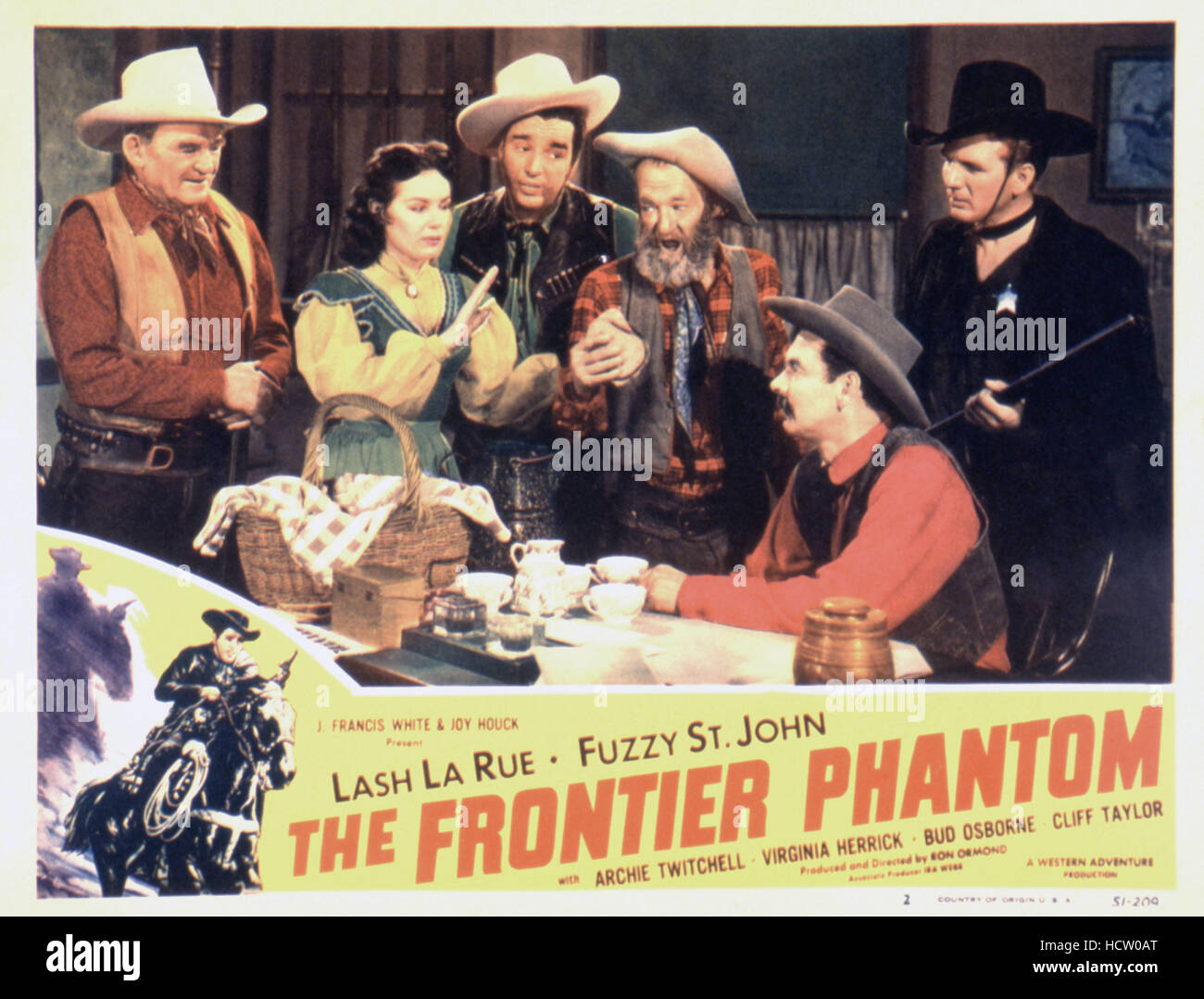 FRONTIER PHANTOM, Al 'Fuzzy' St. John, Lash La Rue, 1952 Stock Photo - Alamy