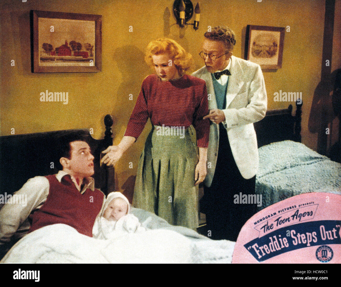 FREDDIE STEPS OUT, from left, Freddie Stewart, June Preisser, Warren Mills, 1946 Stock Photo - Alamy