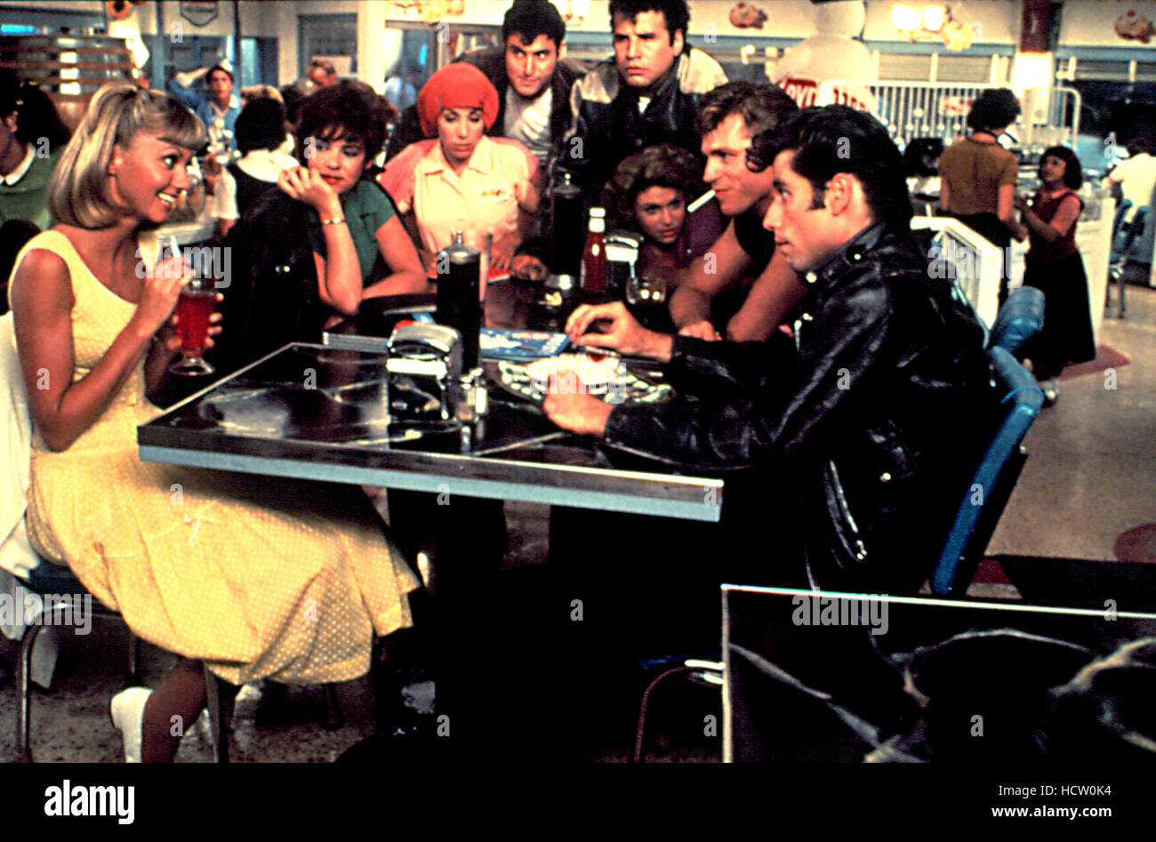 GREASE, Olivia Newton-John, Stockard Channing, Didi Conn, Barry Pearl ...