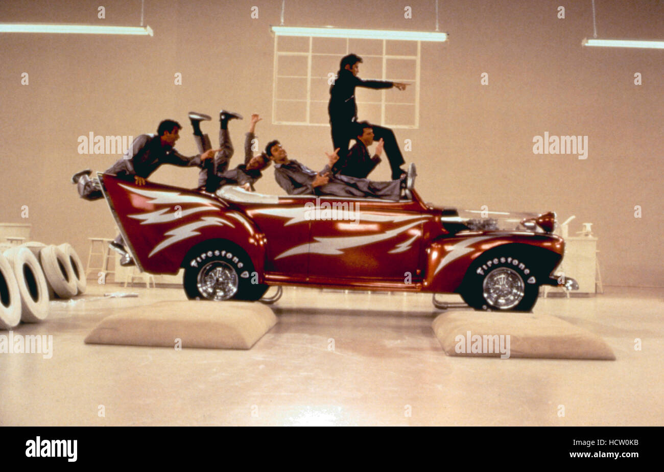 GREASE, Barry Pearl, Kelly Ward, Michael Tucci, Jeff Conaway, John ...