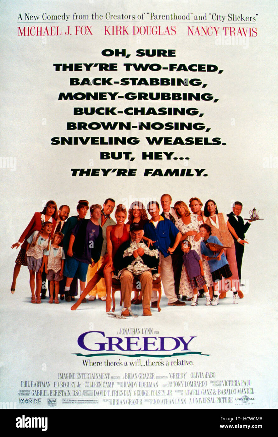 GREEDY, US poster, : Colleen Camp, Kirsten Dunst (front), Lisa Bradley ...