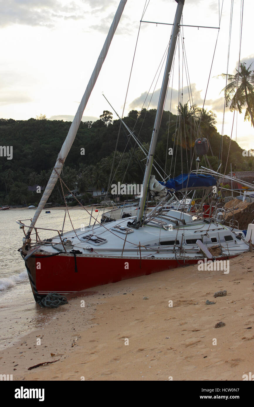 Boat overturned extreme weather on hi-res stock photography and images ...