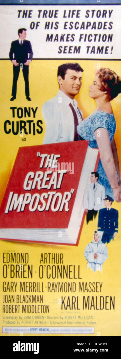 THE GREAT IMPOSTER, Tony Curtis, 1961 Stock Photo - Alamy
