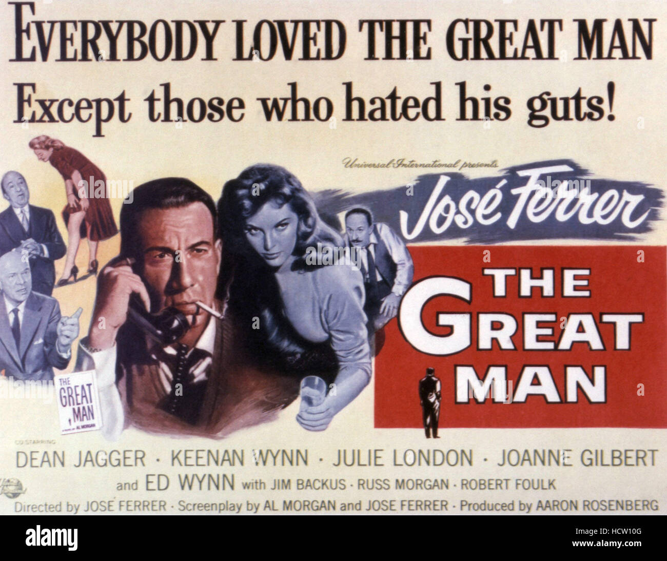 THE GREAT MAN, Dean Jagger, Ed Wynn, Joanne Gilbert, Jose Ferrer, Julie ...