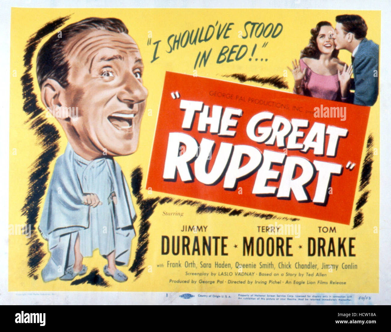 THE GREAT RUPERT, Jimmy Durante, Terry Moore, Tom Drake, 1950 Stock ...