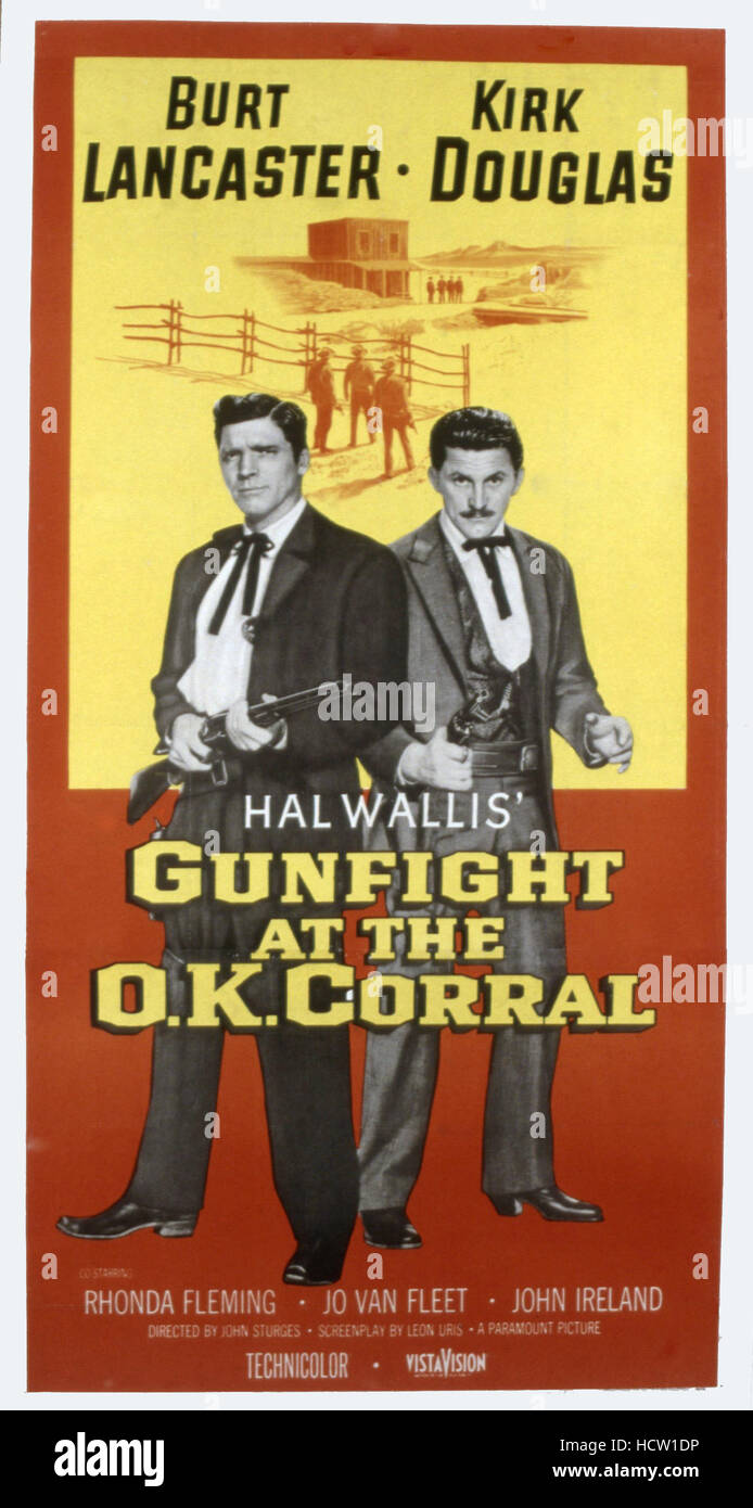 Gunfight at the o.k. corral 1957 hi-res stock photography and images - Alamy