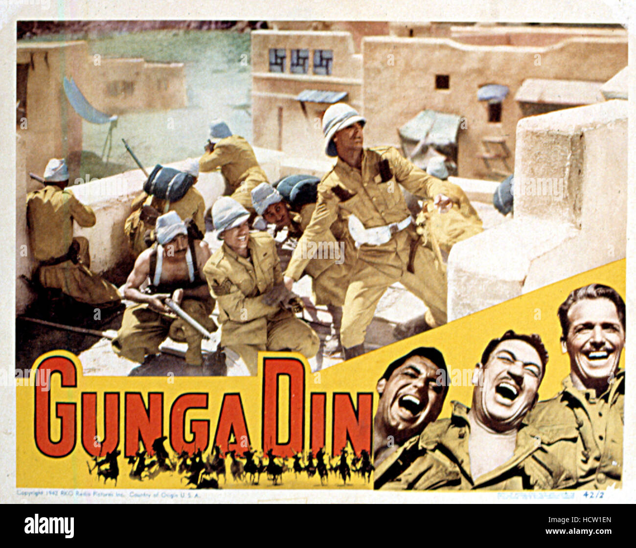 GUNGA DIN, Cary Grant, Victor McLaglen, Douglas Fairbanks Jr., 1939 ...