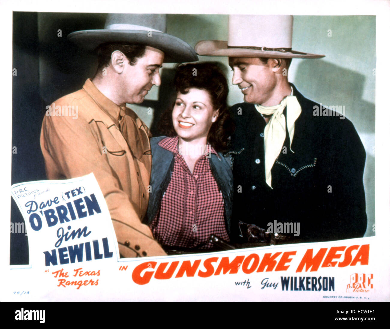 GUNSMOKE MESA, James Newill, Patti McCarty, Dave O'Brien, 1944 Stock ...