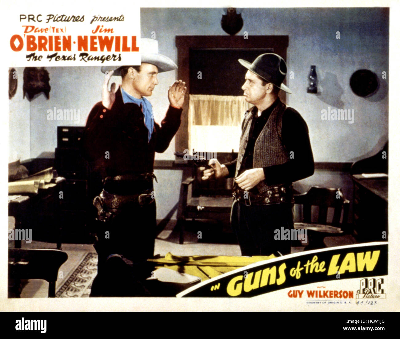 GUNS OF THE LAW, Dave O'Brien, 1944 Stock Photo - Alamy